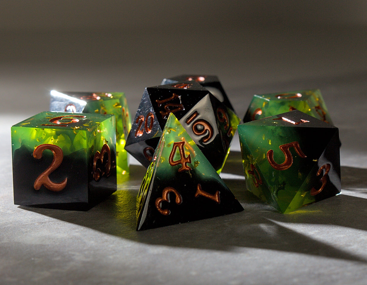 Abyss Sharp Edge Dice Set - Easy Roller Dice Company