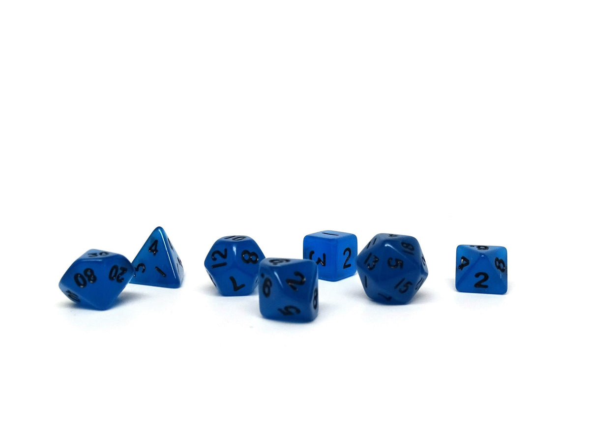 10mm Deep Blue Mini Dice Set - Easy Roller Dice Company