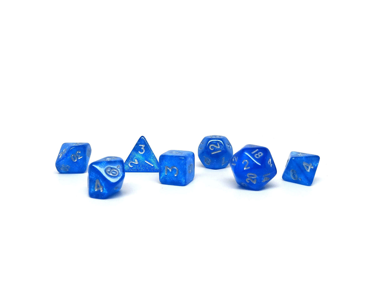 10mm Ocean Blue Mini Dice Set - Easy Roller Dice Company