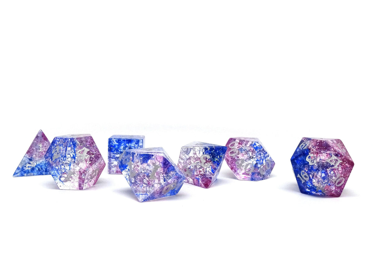 Cosmic Nebula - Glass Dice Set - Easy Roller Dice Company
