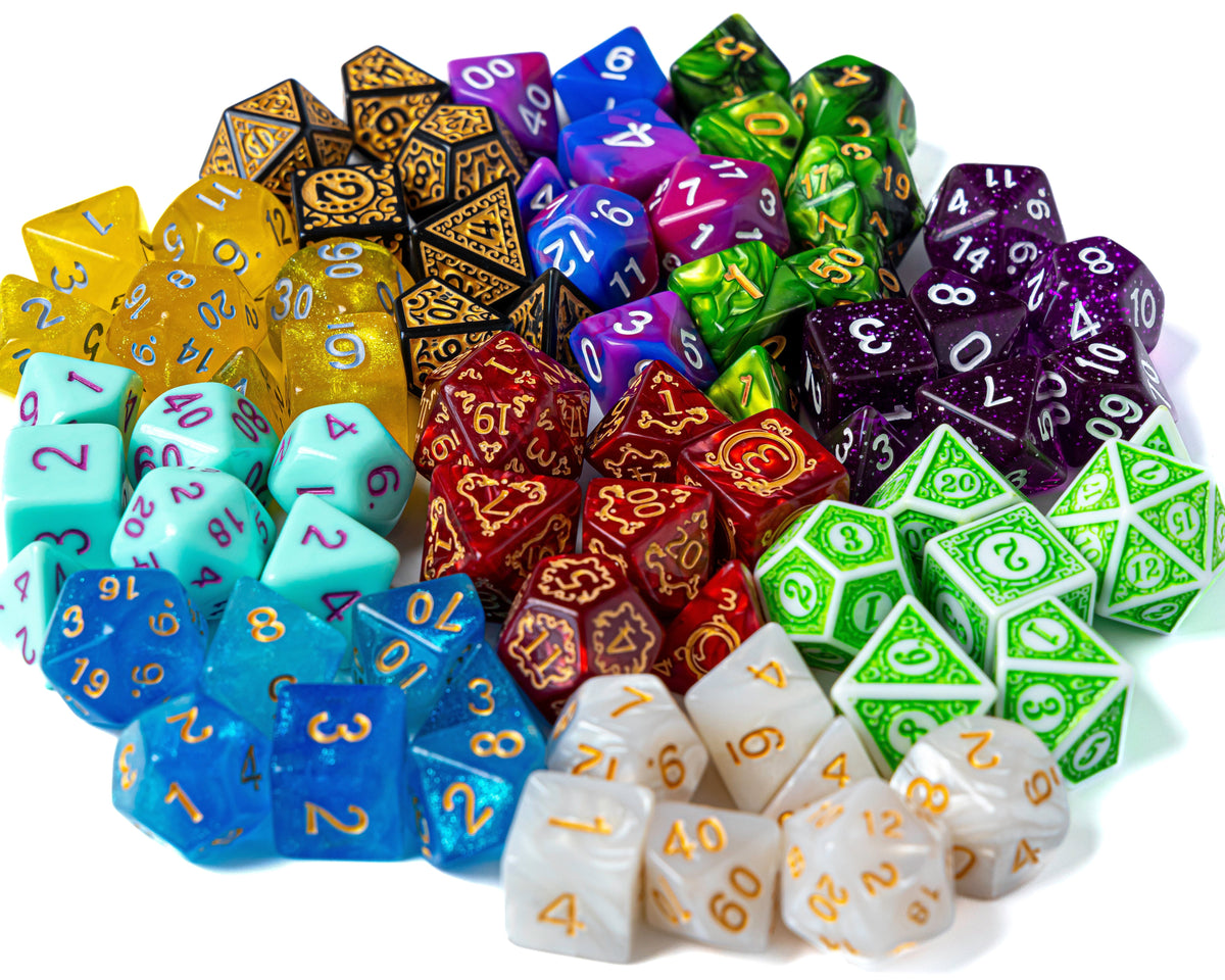 Mystery Dice Set | 7 Piece Surprise Me Packs - Easy Roller Dice Company