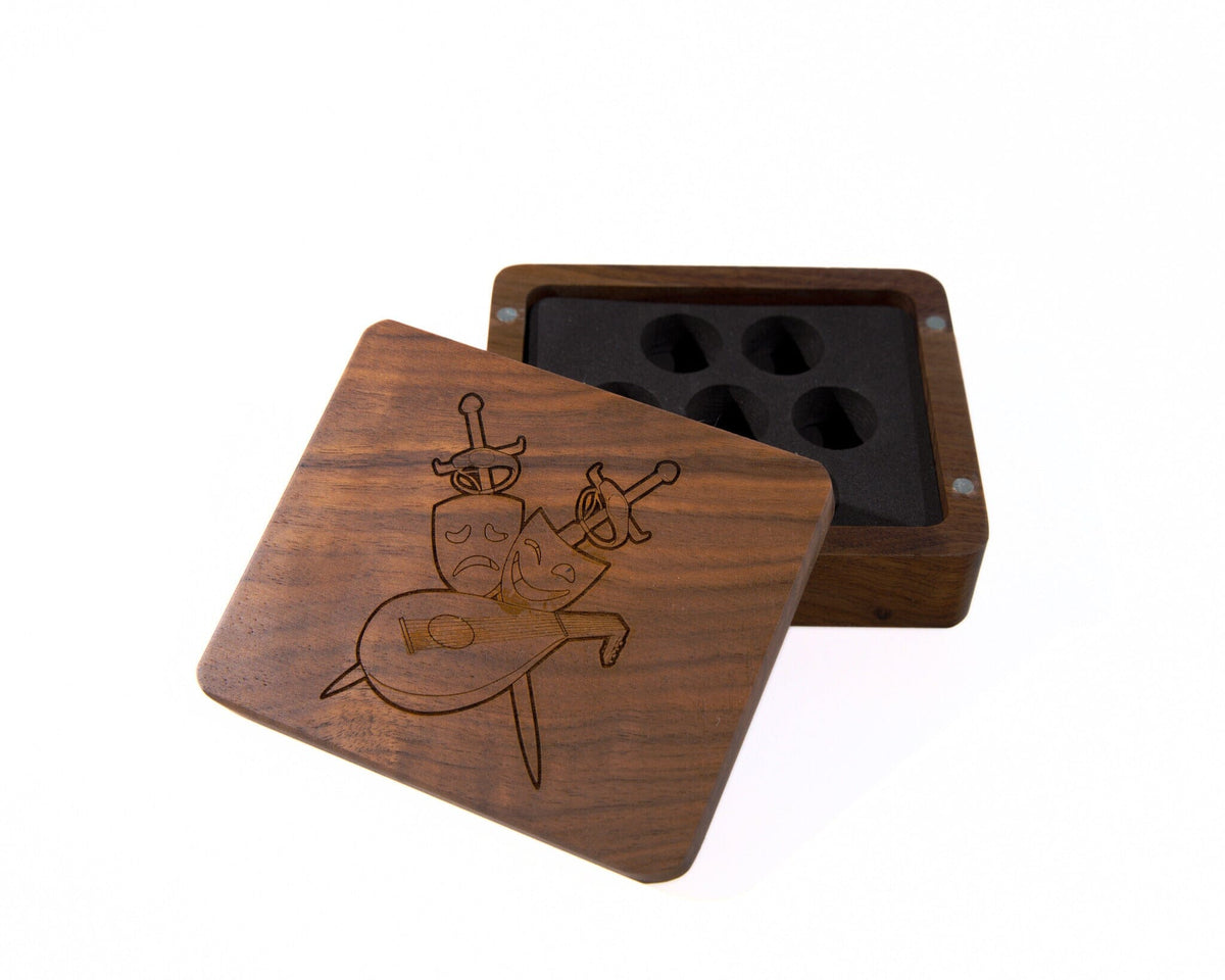 Bard Wooden Dice Case - Easy Roller Dice Company