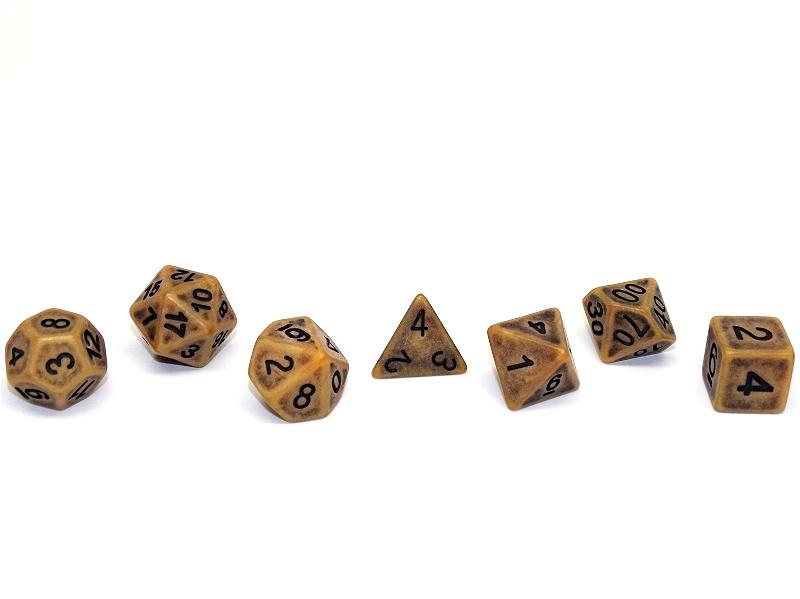 Ancient Earth Dice Collection - 7 Piece Set - Easy Roller Dice Company
