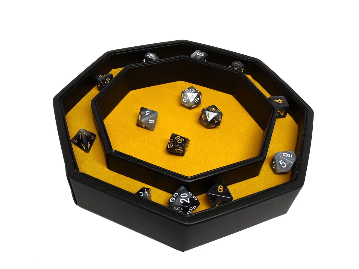 Spell Book Dice Tray With Dice Staging Area and Lid - Easy Roller Dice ...