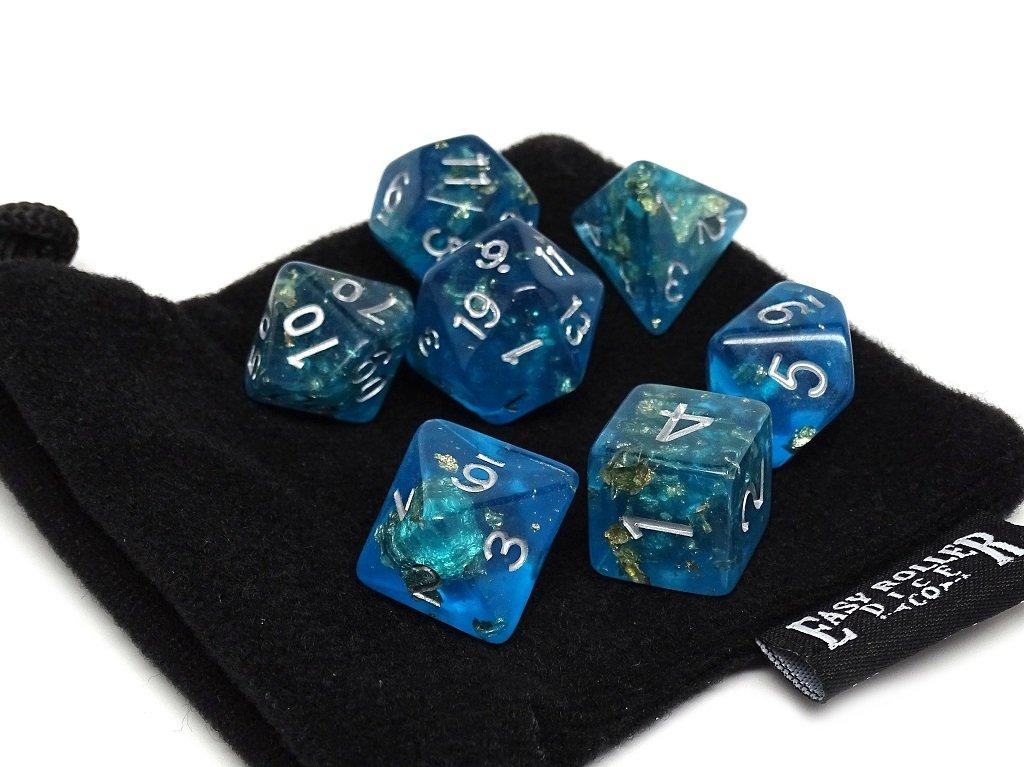 Ocean Reef Dice Set - 7 Piece Collection - Easy Roller Dice Company