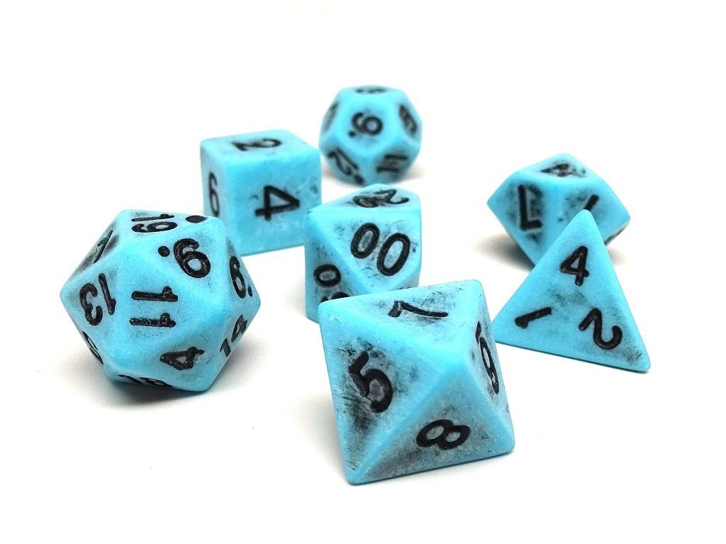 Ancient Topaz Dice Collection - 7 Piece Set - Easy Roller Dice Company