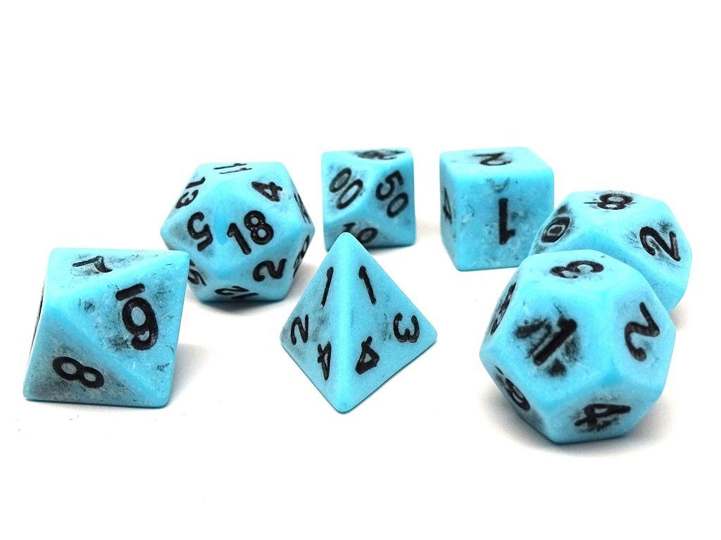 Ancient Topaz Dice Collection - 7 Piece Set - Easy Roller Dice Company