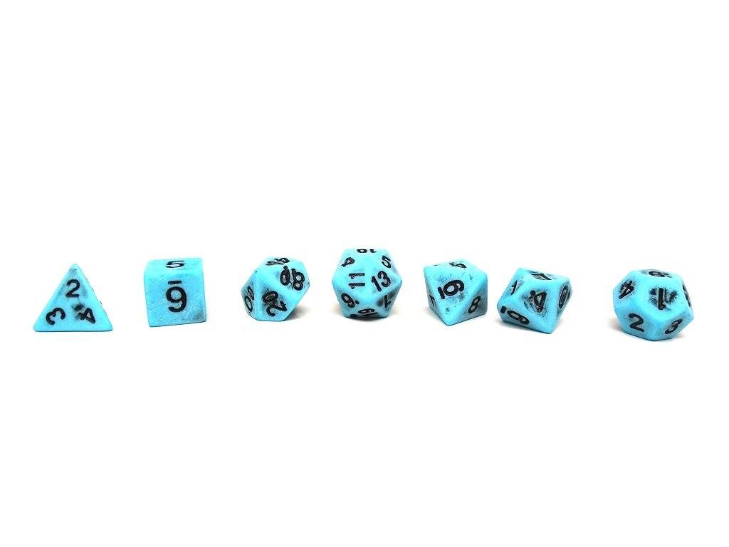 Ancient Topaz Dice Collection - 7 Piece Set - Easy Roller Dice Company