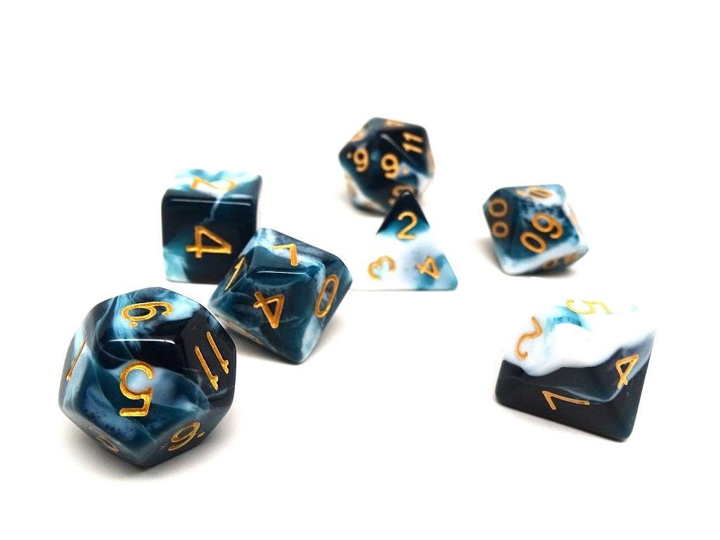 Storm Cloud Dice Collection - 7 Piece Set - Easy Roller Dice Company