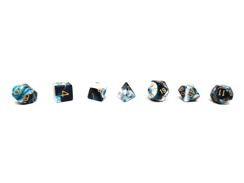Storm Cloud Dice Collection - 7 Piece Set - Easy Roller Dice Company