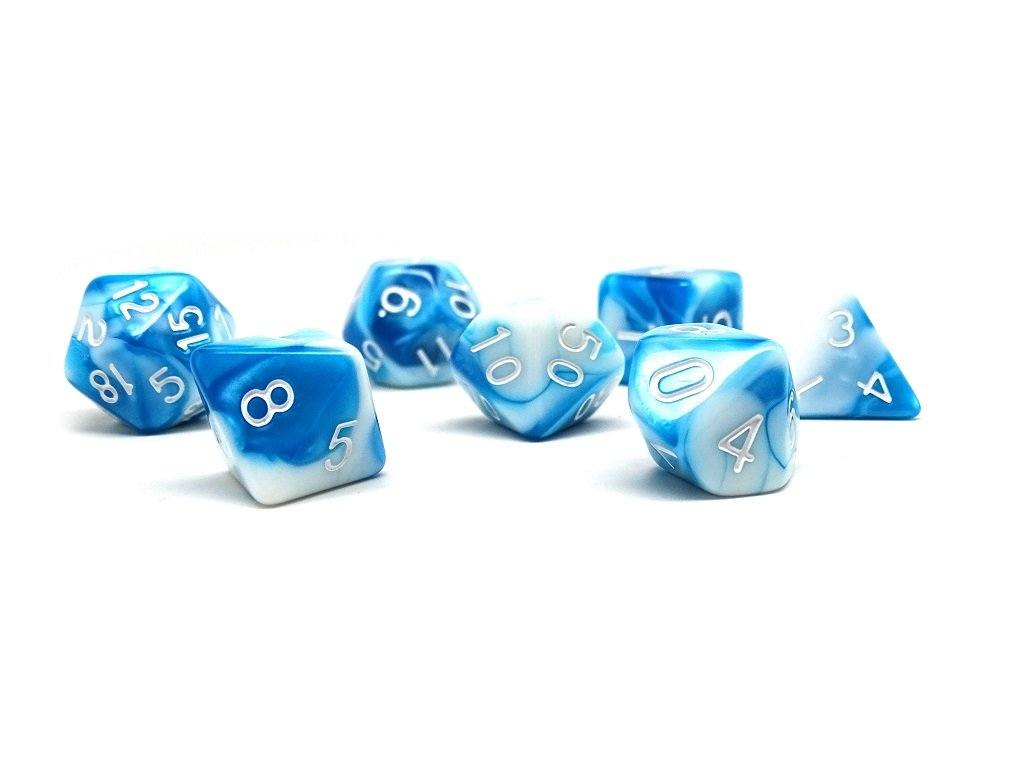 Cloud Swirl Dice Collection - 7 Piece Set - Easy Roller Dice Company