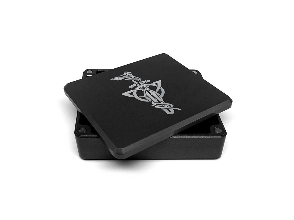 CNC Aluminum Dice Case - Dagger Design - Easy Roller Dice Company