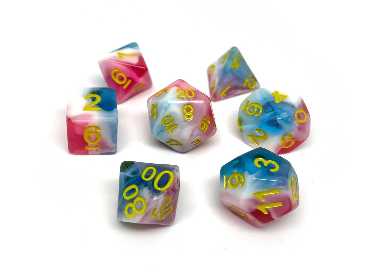 Candy Swirl - 7 Piece Set - Easy Roller Dice Company